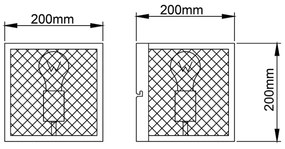 Brilliant - Nástěnné svítidlo MAZE 1xE27/40W/230V černá