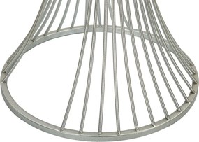 Odkládací stolek Funnel 50 cm stříbrný/mramor