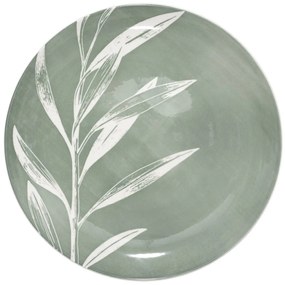 Porcelánový talíř Green, (fi) 26 cm, listy, sada 6ks