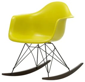 Eames Plastic Armchair RAR černě lakovaná hořčicová tmavý javor Vitra