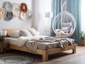 Manželská postel 180 cm ROYAL (s roštem) (světlé dřevo). 1007498