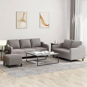 3dílná sedací souprava s poduškami taupe textil 3201849