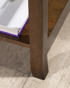 Boční stolek Aston brown 110x38x77cm