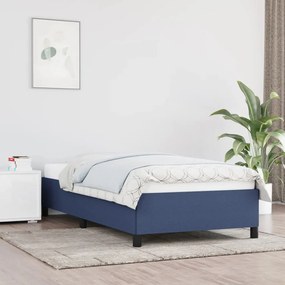 Rám postel modrý 90x190 cm textil - Default Title