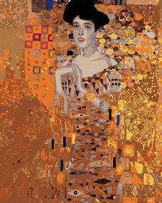 zuty zuty - malování podle čísel - zlatá adele (g. klimt), 80x100 cm, plátno