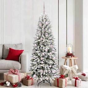 Umělý vánoční stromeček Bílá 180 cm PVC, plast, ocel a PE 3396047