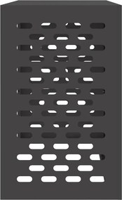vidaXL Ochrana klimatizace Stříbrná 110 x 50 x 80 cm Pozinkovaná ocel [865909] Barva: Pozinkovaná ocel