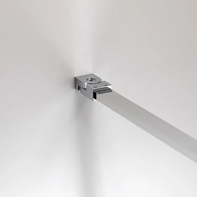 BPS-koupelny Posuvná bezrámová sprchová zástěna HYD-ATA 110 chrom/transparent - bez vaničky