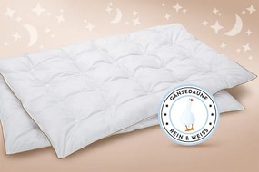 Dětská péřová přikrývka Frau Holle z prachového husího peří Rozměr: Kid's Down: 100x135 cm (260 g)