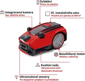 EINHELL Robotická sekačka Freelexo Cam 500 (1x3 Ah), 3413991