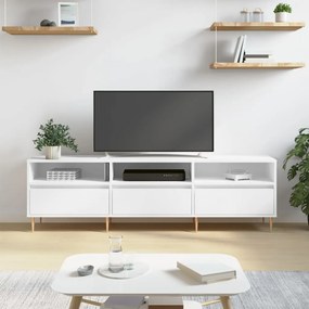 vidaXL TV skříňka bílá 150 x 30 x 44,5 cm kompozitní dřevo