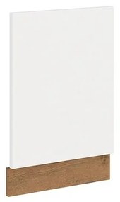 Kuchyňský front pro myčku Woodline ZM 570 x 446, Barva: Dub lancelot / bíly lesk