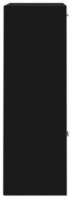 Petromila Úložná skříňka černá 60 x 29,5 x 90 cm dřevotříska