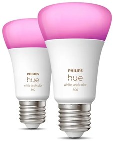 SADA 2x LED Stmívatelná žárovka Philips Hue WACA A60 E27/9W/230V 2000-6500K