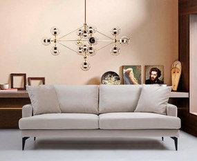 Atelier del Sofa 2-místná pohovka Papira 2 Seater - Beige, Béžová