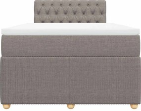 Box spring postel s matrací taupe 120x200 cm textil 3287434