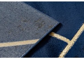 koberec EMERALD výhradní 1012 glamour, stylový geometrický tmavě modr velikost 160x220 cm | krásné koberce cz
