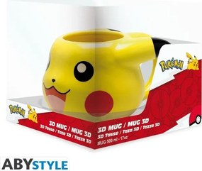 Hrnek 3D Pokémon - Pikachu 475 ml Vícebarevná