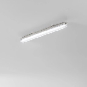 FAN LED-NAUTILUS-60 Prachotěsné stropní svítidlo LED NAUTILUS stříbrná polykarbonát 21 W 2900 lm 4000 K IP65 7,2 x 59 x 6,1 cm - FANEUROPE