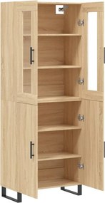 Skříň highboard dub sonoma 69,5 x 34 x 180 cm kompozitní dřevo 3198236