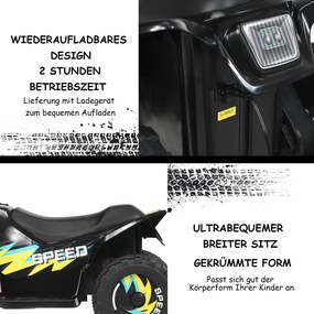 Costway Elektrické autíčko pro děti Elektrická dětská čtyřkolka dětská motorka