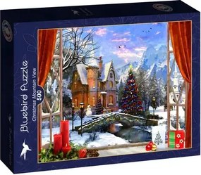 BLUEBIRD Puzzle Vánoční výhled na hory / 500 dílků / 47,8 x 34,2 cm