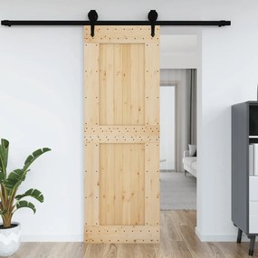 Dveře 80 x 210 cm masivní borové dřevo,  154437 HangarStore.cz
