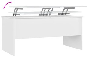 Konferenční stolek bílý 102 x 50,5 x 46,5 cm kompozitní dřevo - Default Title