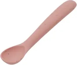 KikkaBoo Lžička Platinum Silicone Blush / od 6 měsíců