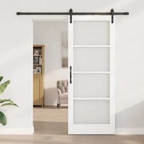 Posuvné dveře ORKDAL Bílá a černá 83 x 211 cm 3331860