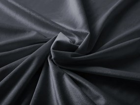 Biante Velký sametový oválný ubrus Velvet Premium SVP-004 Antracitově šedý 200x260 cm