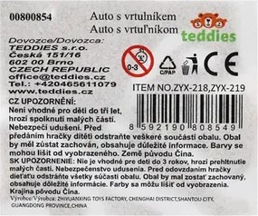 TEDDIES Sada auto a vrtulník záchranných složek / Sada hraček / Plast