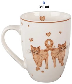 Porcelánový hrnek s kočičkami Kitty Cats – 350 ml