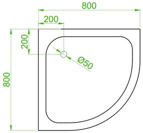 BPS-koupelny Hydromasážní box HYD-Porto 01A 80x80 cm chrom/transparent