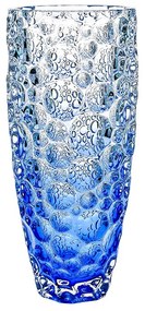 KŘISTÁLOVÁ VÁZA BOHEMIA JIHLAVA LISBOA OMBRE BLUE 350MM