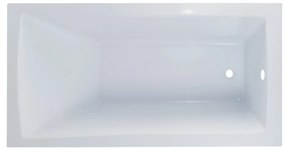 BPS-koupelny Akrylátová obdélníková vana Tiara 150x70 (160x70, 170x70) Barva: Bílá, Rozměry (cm): 170x70