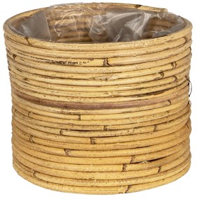 Oválný košík / květináč Alma z bambusových tyček - Ø 21*17 cm