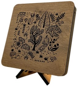Li-Go "Les se zajícem"  lampa 19x19cm provedení povrchu: dub světlý