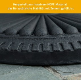 Stojan na slunečník Outsunny 14 kg kulatý pro slunečníky 35-48 mm cementový podstavec Ø49 cm pro zahradu a terasu | Aosom.de