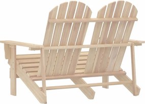 2místná zahradní židle Adirondack masivní jedlové dřevo 315902
