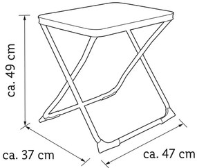 Countryside 446885 Skládací židlička /  stůl 2 v 1