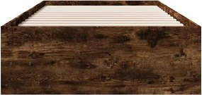 Rám postele bez matrace kouřový dub 90x200 cm kompozitní dřevo 3295678