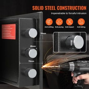 1.7 C Depository Safe Deposit Safe s hesly a klíči Drop Slot