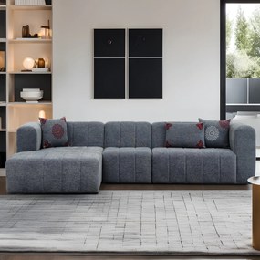 Hanah Home Rohová pohovka BEYZA levá šedá