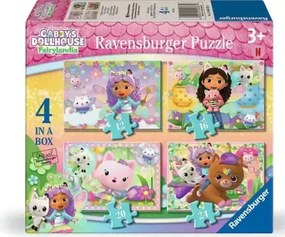 RAVENSBURGER Puzzle Gábinin kouzelný domek 4v1 / 12, 16, 20 a 24 dílků