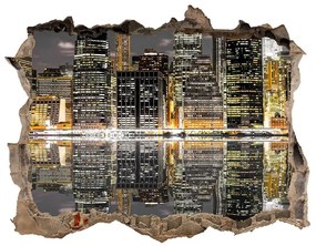 Wallmuralia Nálepka fototapeta 3D výhled New York noc 95x64 cm