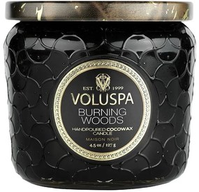 Voluspa – vonná svíčka Burning Woods (Hořící dřevo), 127 g