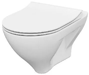 Cersanit Mille - Závěsné WC se sedátkem SoftClose, CleanOn, bílá S701-453