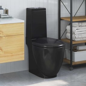 Keramické WC kulaté spodní odpad černé 141136