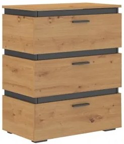 Casarredo Komoda se 3-mi zásuvkami BENI dub artisan/matera